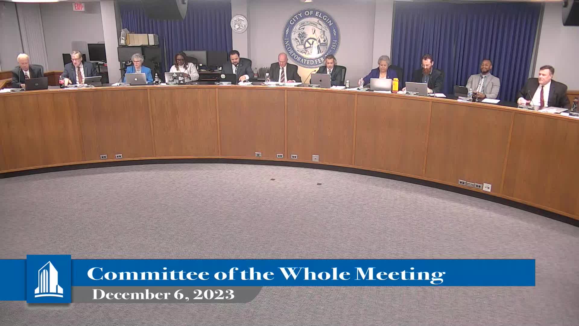 Committee of the Whole and Regular City Council meeting - December 6, 2023