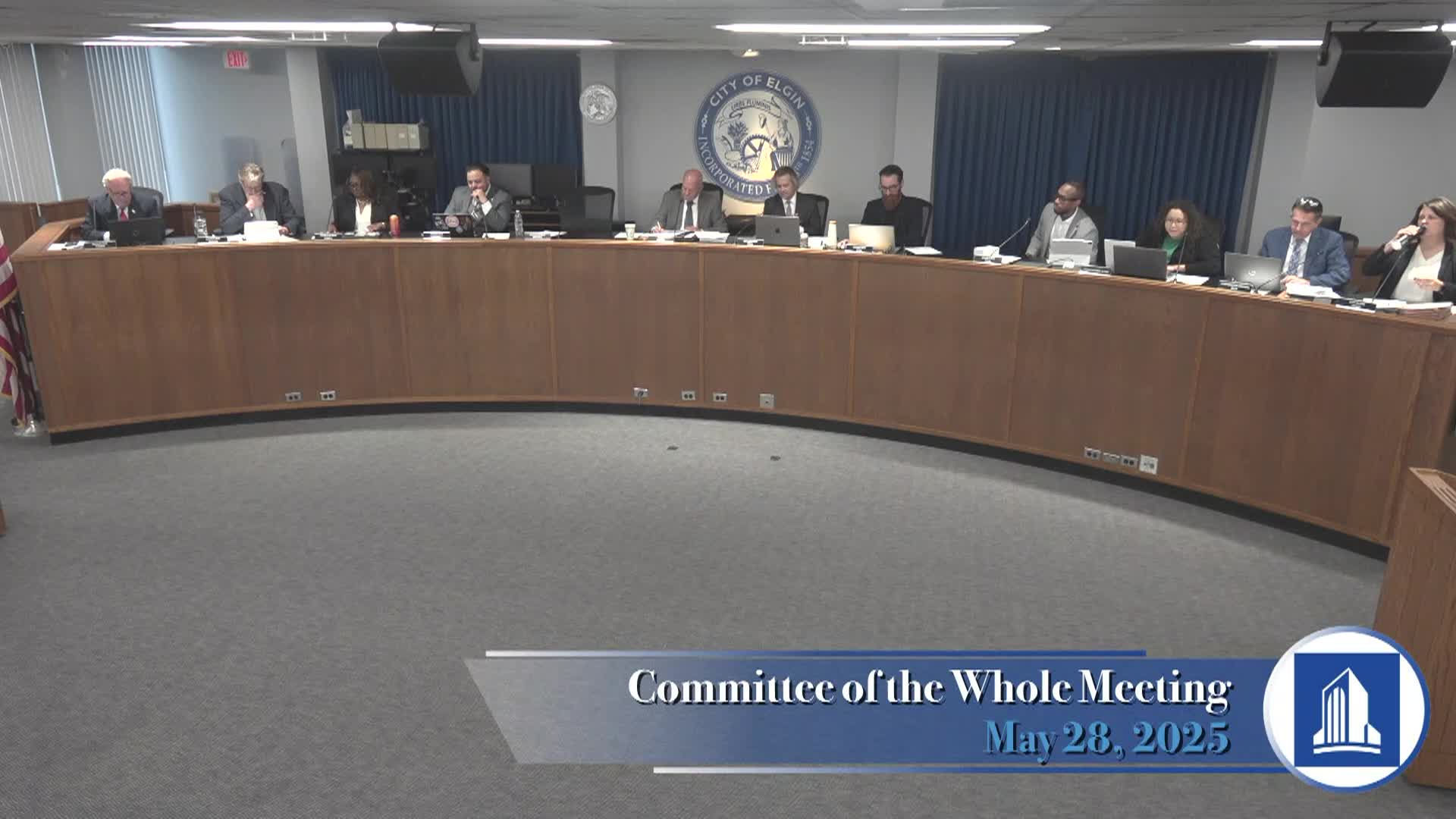 Committee of the Whole and Regular City Council meeting - May 28, 2025